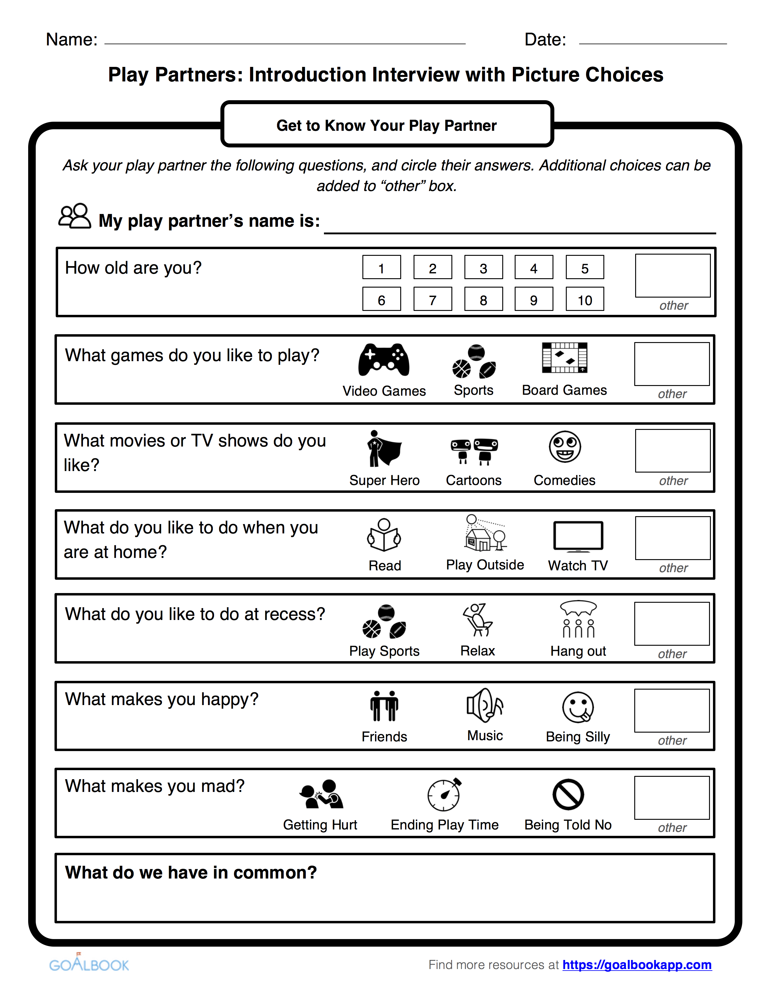 Student Role Cards for Cooperative Learning | Goalbook Pathways
