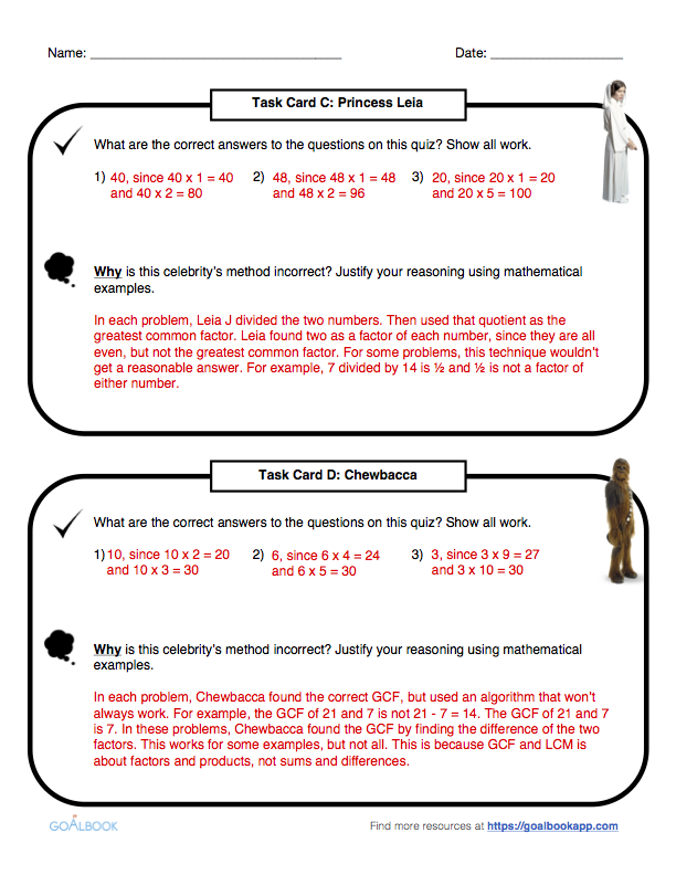 6.NS.4 Finding the GCF and LCM | Math: The Number System | 6th Grade ...