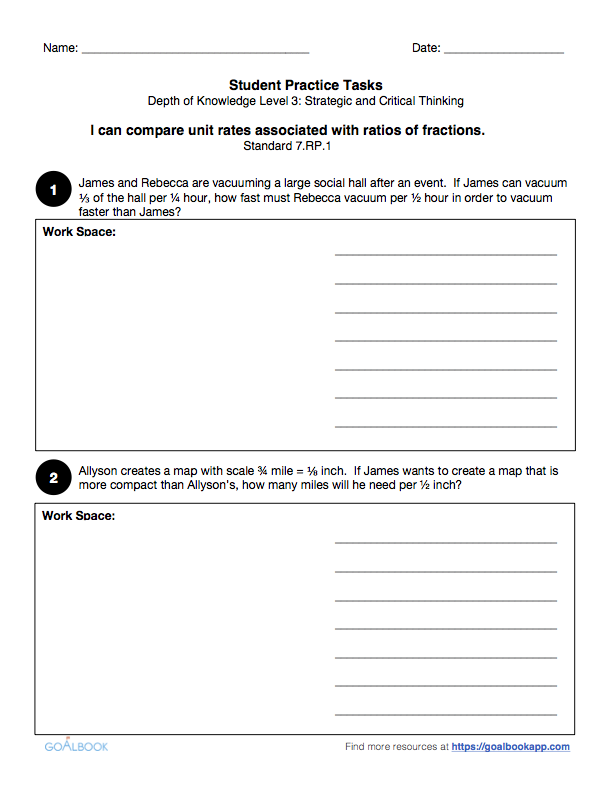 7.RP.1 Unit Rates with Fractional Values | Math: Ratios & Proportional ...