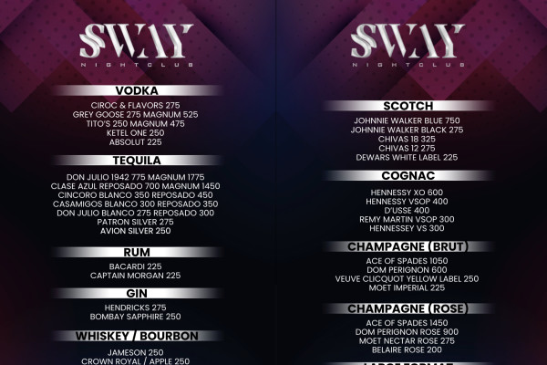 Bottle Service, Fort Lauderdale | Sway.atnight.com