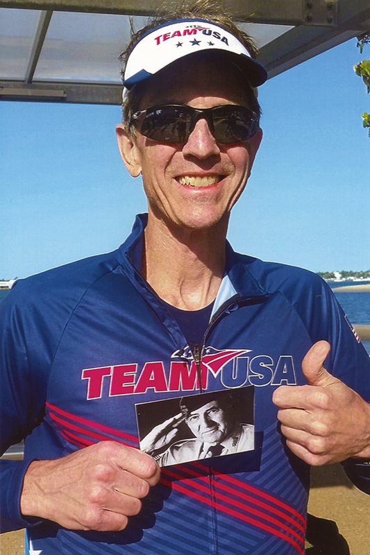 Local triathlete inspired by military hero - his father, George Van ...