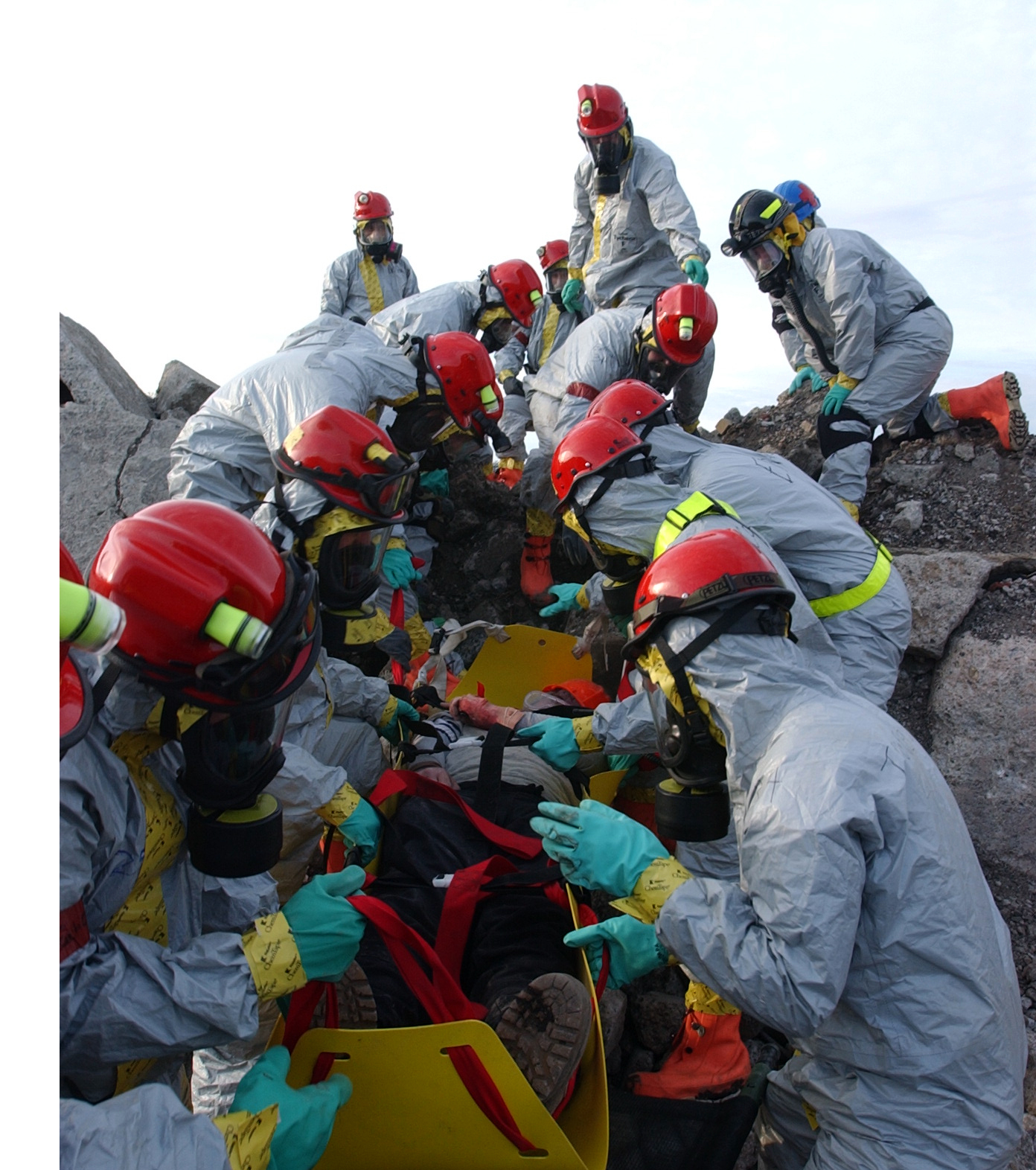 New York National Guard Task Force Takes on Rubble Pile