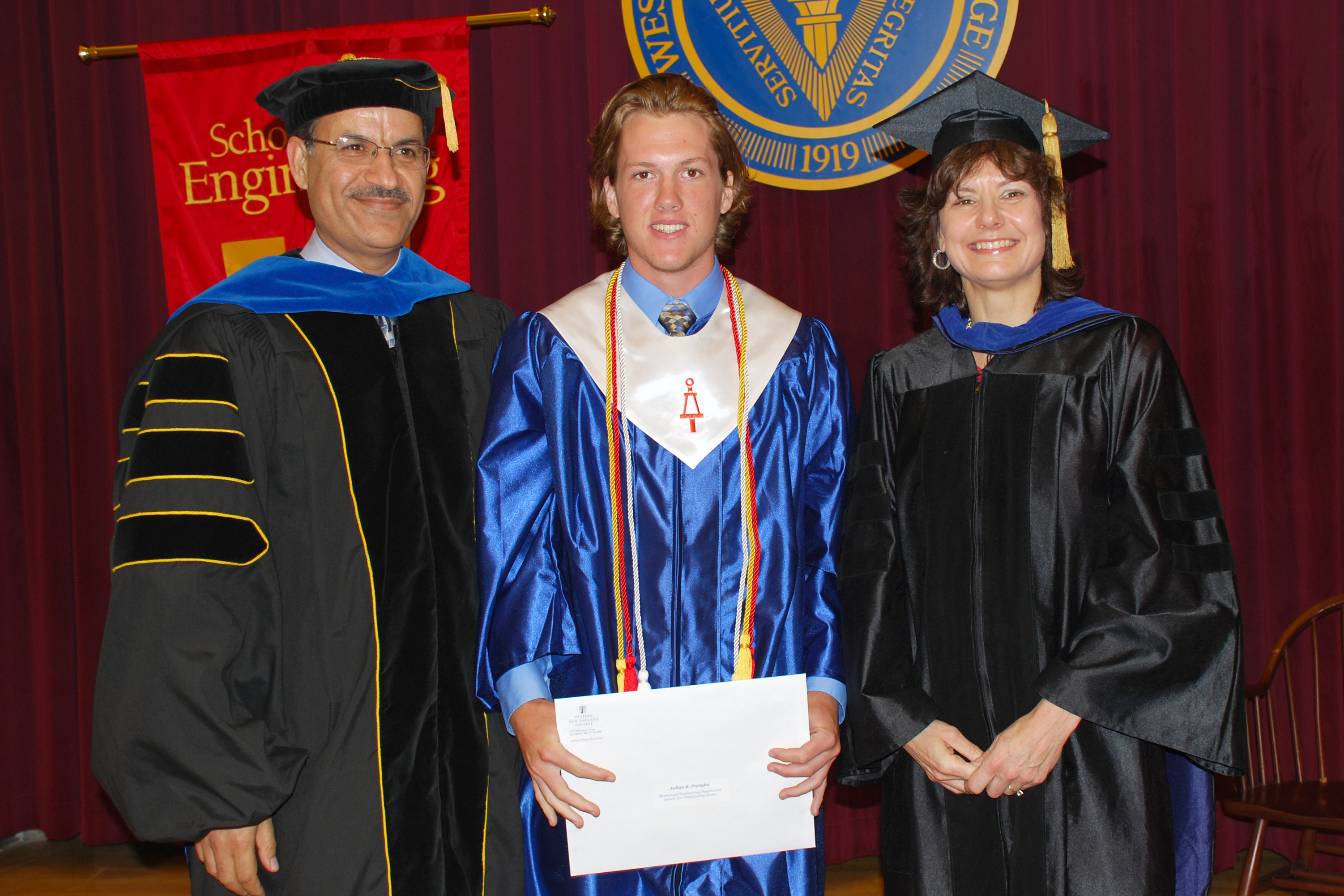 Julian Partyka Honored at Western New England College School of Engineering