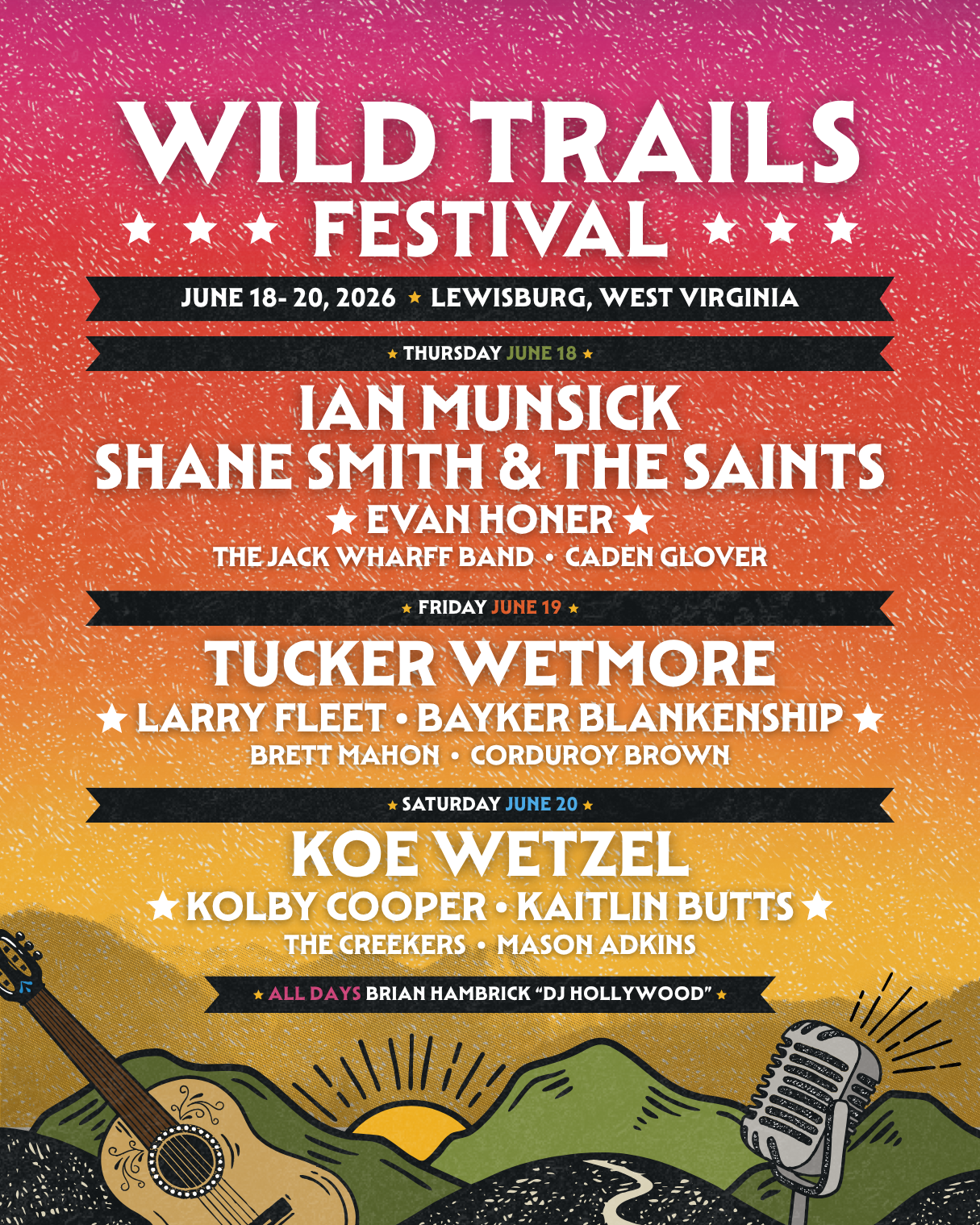 Wild Trails Music Festival to Begin Thursday