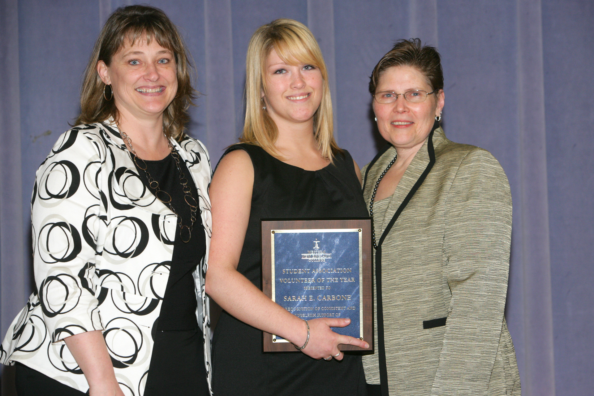 Sarah Carbone Honored at Western New England College