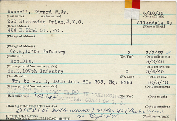 New York State Military Museum Completes 27th Division Unit History Project