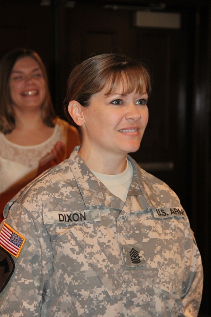 After twenty years of service, Chapin Soldier promoted to sergeant major