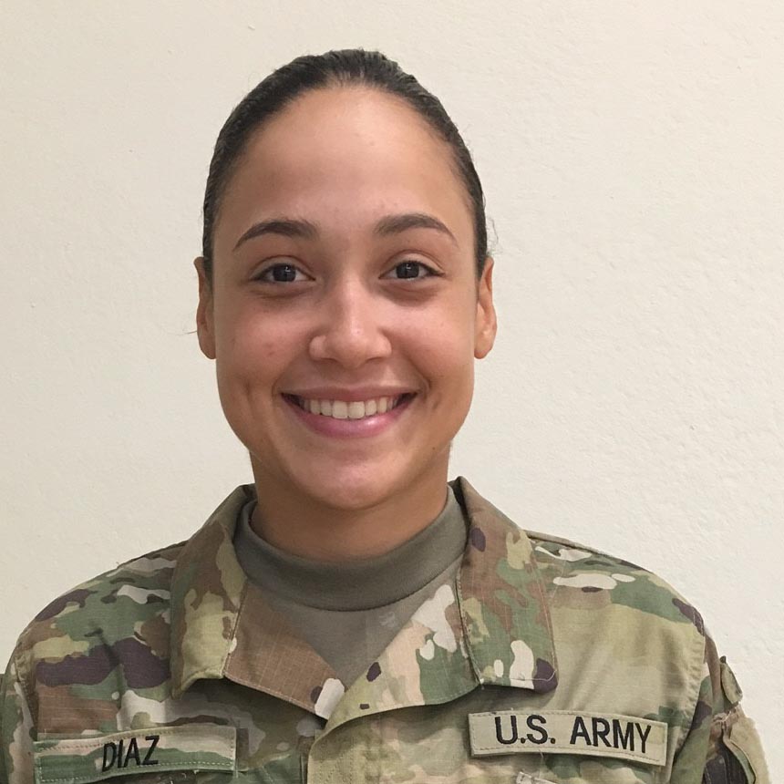 Spc. Ashley Diaz, West Hempstead resident, is first female cannon ...