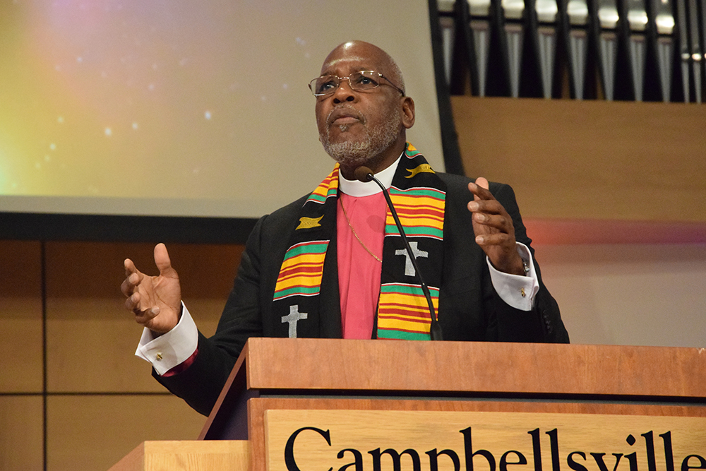 Thomas says we should see Jesus in those we met; donates $1,000 to ...