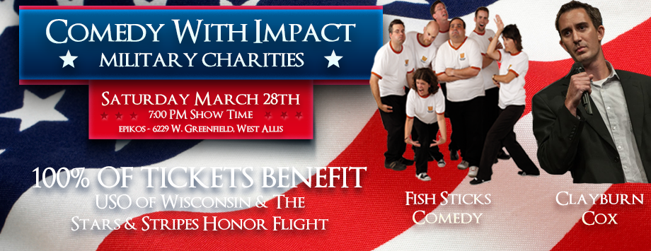 Purchase Online Ticket for Comedy With Impact -- USO/Stars & Stripes