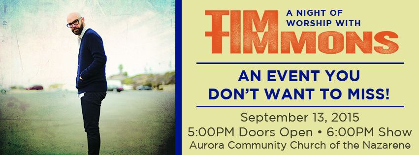 Purchase Online Ticket for A Night of Worship with Tim Timmons