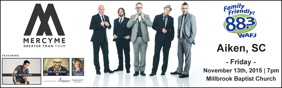 Purchase Online Ticket for WAFJ - Mercy Me - Greater Than Tour with ...