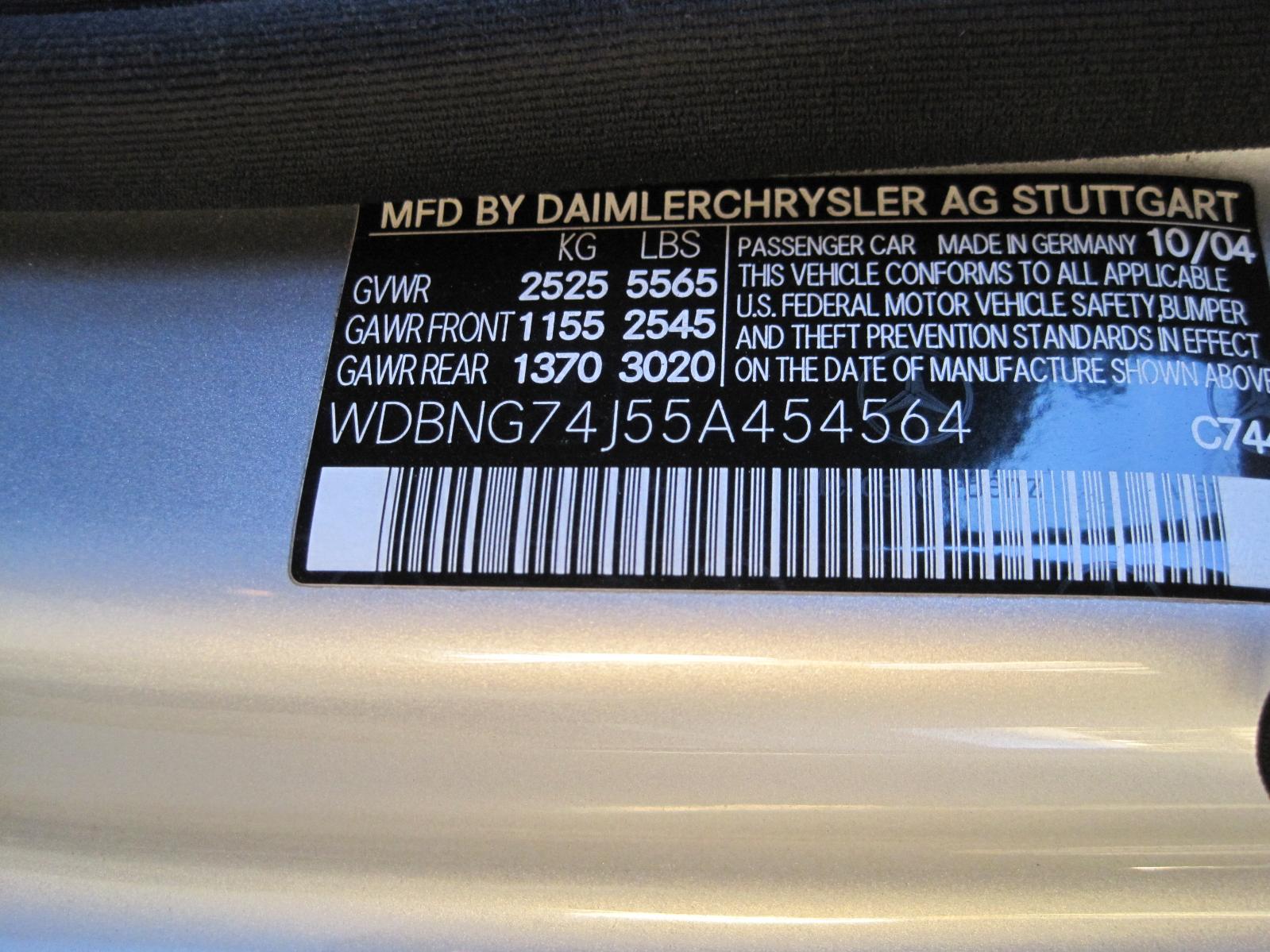 2005 Mercedes-Benz S55 S55K AMG parts | AutoGator - Sacramento, CA