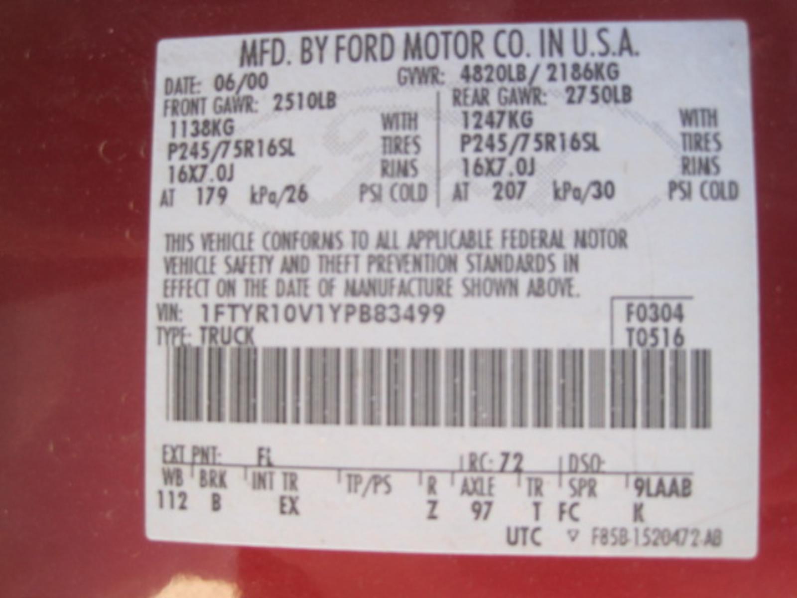 2000 Ford Ranger XL; XLT parts | AutoGator - Sacramento, CA