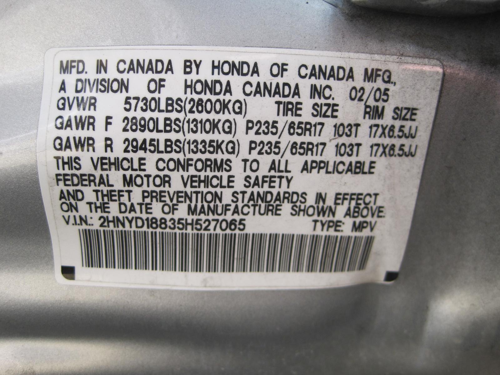 2005 Acura MDX Touring w/Nav.Sys. - Used Auto Parts for Sale | Auto ...