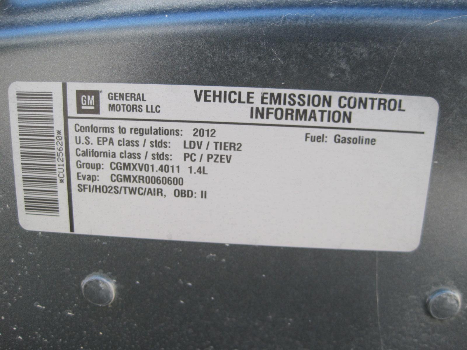 2012 Chevrolet Volt Premium w/NAV and Low Emission - Used Auto Parts ...