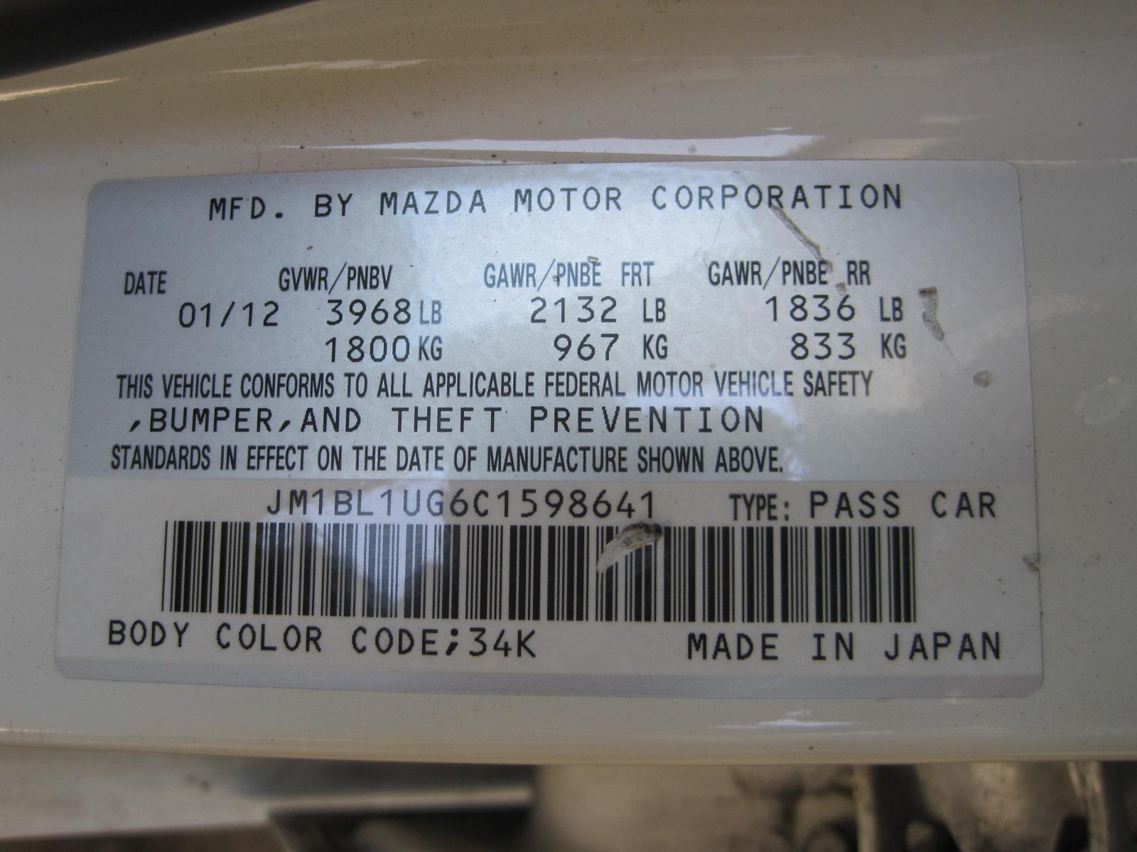2012 Mazda Mazda3 i Sport - Used Auto Parts for Sale | Auto Gator ...