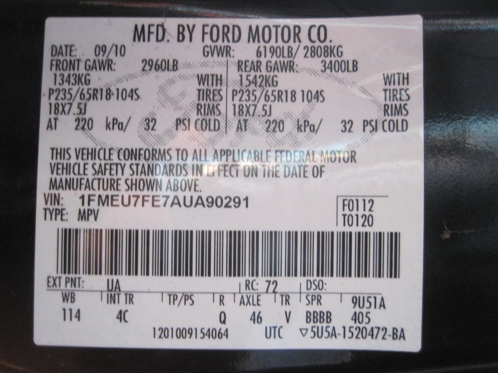 2010 Ford Explorer Limited - Used Auto Parts for Sale | Auto Gator ...