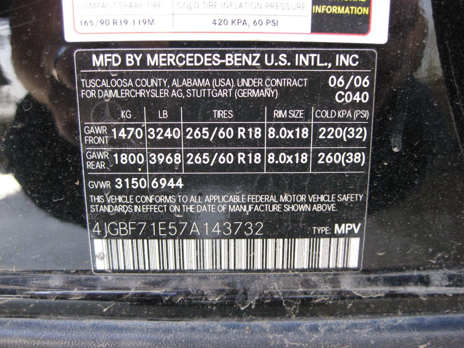 2007 Mercedes-Benz GL450 4Matic - Used Auto Parts for Sale | Auto Gator ...