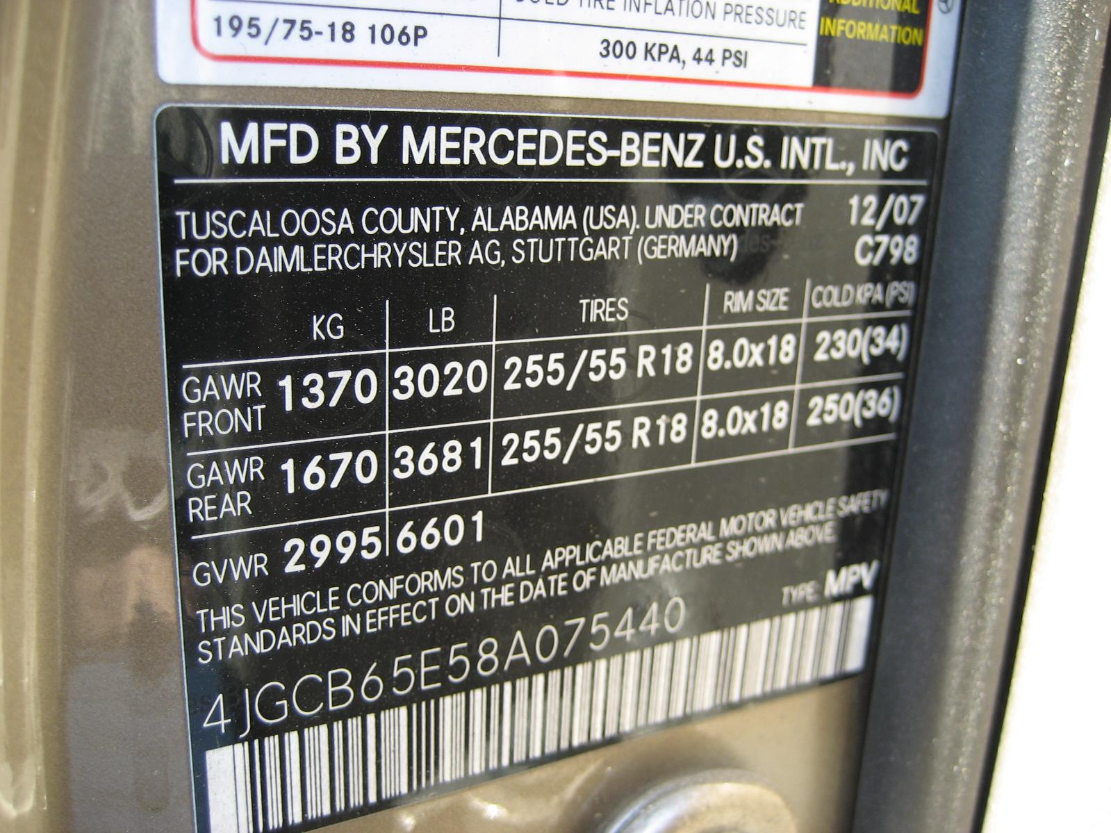 2008 Mercedes-Benz R-Class R350 4Matic - Used Auto Parts for Sale ...