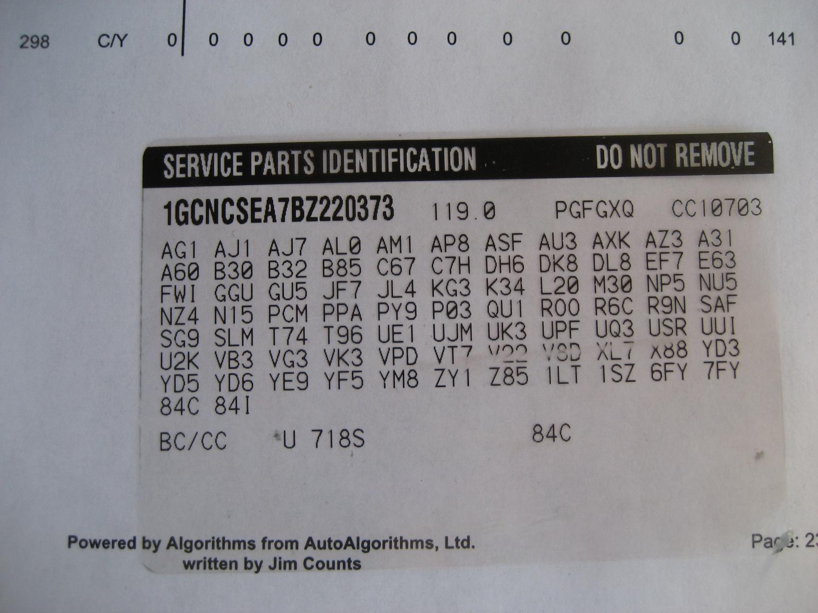 2011 Chevrolet Silverado 1500 Pickup LT parts | AutoGator - Sacramento, CA
