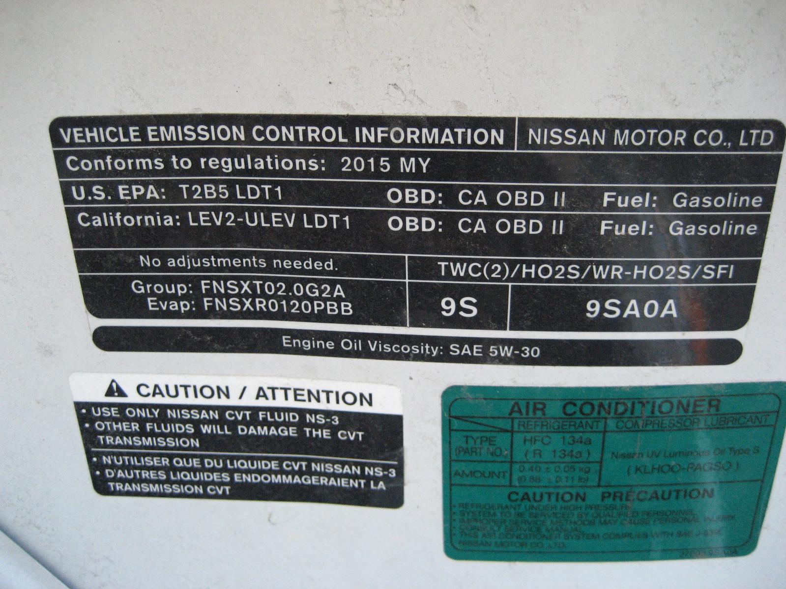 2015 Nissan Nv200 SV parts | AutoGator - Sacramento, CA