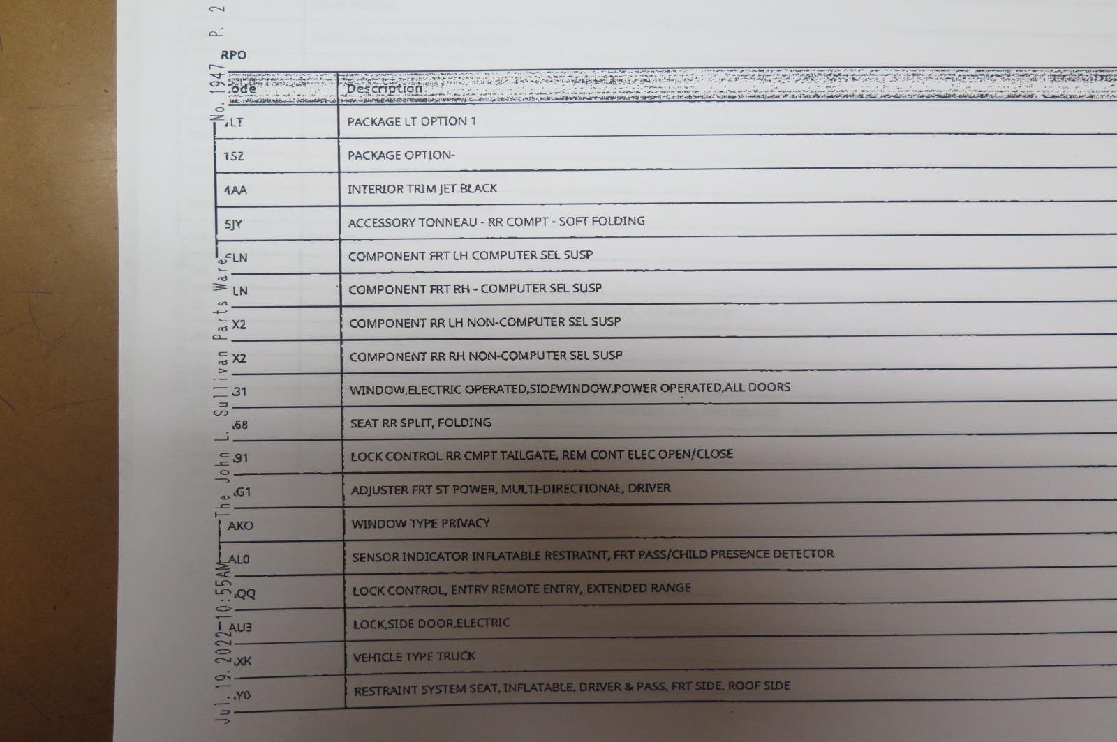 2018 Chevrolet Silverado 1500 Pickup LT - Used Auto Parts for Sale ...