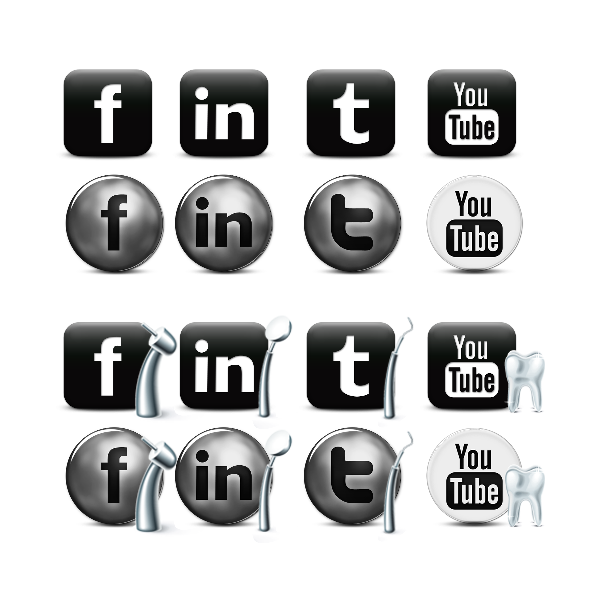 SOCIAL DENTAL ICONS AutoGrow