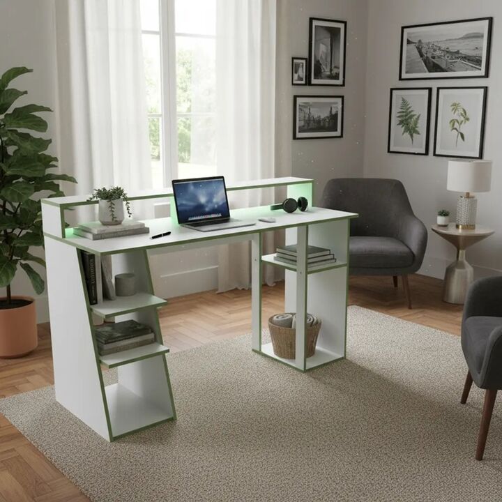 Escritorio Verde Fiplasto Estilo Gamer ES0009