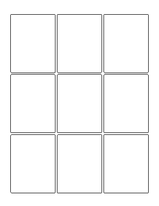 Template for Avery Presta® T00-2Q0 rectangle Labels 2.5" x 3.25 ...