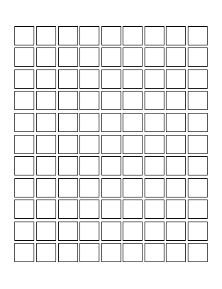 Template for Avery Presta® T00-1ND square Labels 0.79" x 0.79" | Avery ...