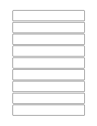 Template for Avery Presta® T00-2A6 rectangle Labels 1" x 6.5" | Avery ...