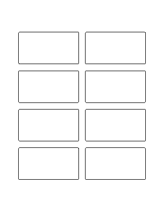 Template for Avery Presta® T00-2HJ Rectangle Labels 1.75" x 3.25 ...