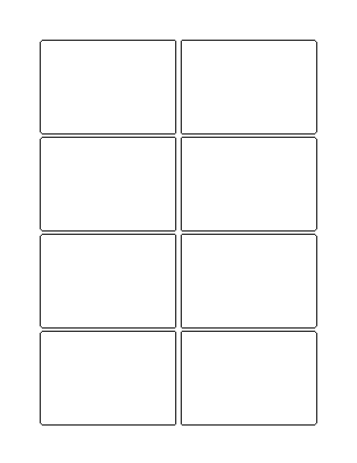 Template for Avery Presta® T00-2S1 rectangle Labels 3.375" x 2.312 ...