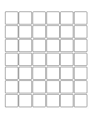 Template for Avery Presta® T00-22D square Labels 1.25" x 1.25" | Avery ...