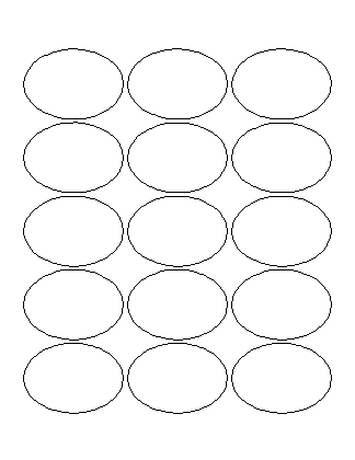 Template for Avery Presta® T00-1MF oval Labels 2.5" x 1.75" | Avery.com ...
