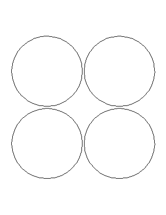 Template for Avery Presta® T00-0XP round Labels 3.75" x 3.75" | Avery ...