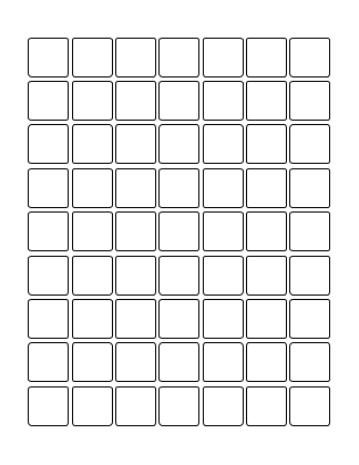 Template for Avery Presta® T00-7PM square Labels 1" x 1" | Avery.com ...