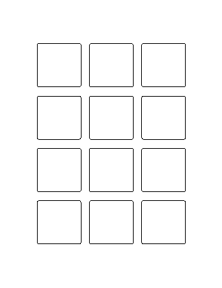 Template for Avery Presta® T00-1WJ square Labels 1.75" x 1.75" | Avery ...