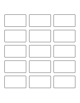 Template for Avery Presta® T00-4SQ rectangle Labels 1.375" x 2.375 ...