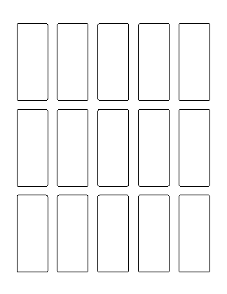 Template for Avery Presta® T00-21N rectangle Labels 1.25" x 3" | Avery.com