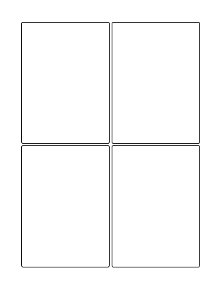 Template for Avery Presta® T00-451 rectangle Labels 3.5" x 4.8" | Avery ...