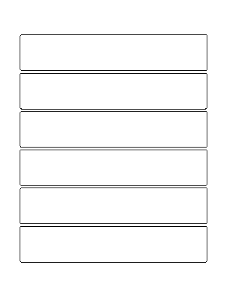 Template for Avery Presta® T00-25Y rectangle Labels 7.25" x 1.41 ...
