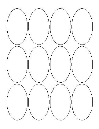 Template for Avery Presta® T00-2R7 oval Labels 3.25" x 1.85" | Avery ...