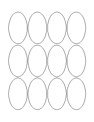 Template for Avery Presta® T00-255 oval Labels 3" x 1.75" | Avery.com