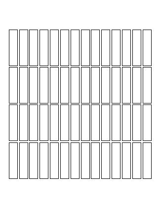 Template for Avery Presta® T00-0EP rectangle Labels 0.5" x 2" | Avery ...
