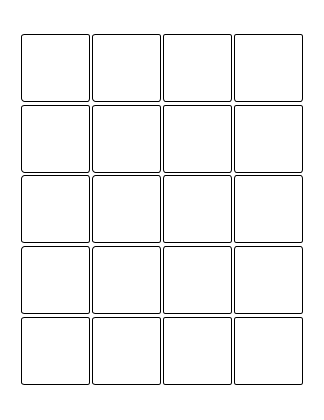 Template for Avery Presta® T00-725 square Labels 1.85" x 1.85" | Avery.com