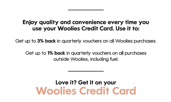 Woolies Financial Services | CREDIT CARD ESTATEMENT