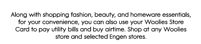 Woolies | Financial Services | STORE CARD ESTATEMENT