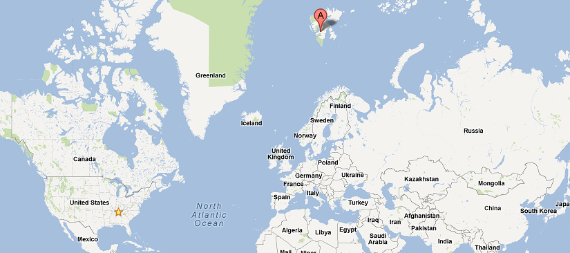 Ligging spitsbergen | Foto | AenAinA